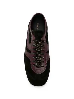 Dries Van Noten Panelled Leather Sneakers - Black