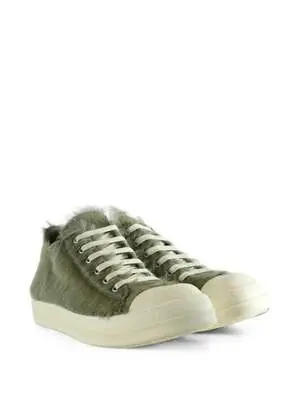 Rick Owens Calf-hair Sneakers - Green