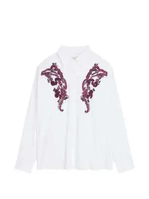Dries Van Noten Embroidered Cocoon Shirt