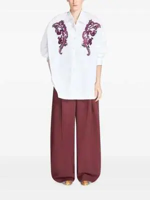 Dries Van Noten Embroidered Cocoon Shirt