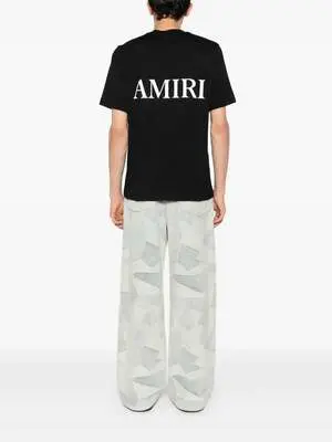 Amiri Monogram-print T-shirt - Black