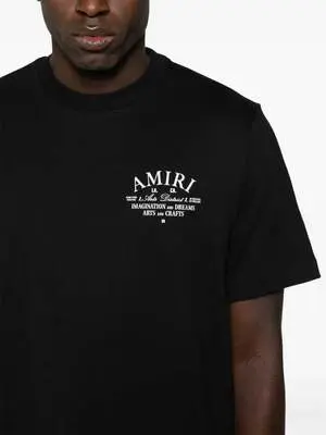 Amiri Arts District Logo-print Cotton T-shirt - Black