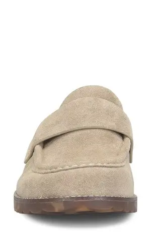 SOFFT Alicia Leather Flat Mule - Light Grey
