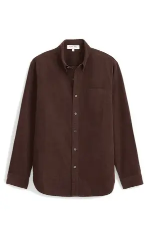 ALEX MILL Mill Fine Wale Corduroy Shirt - Chicory Coffee