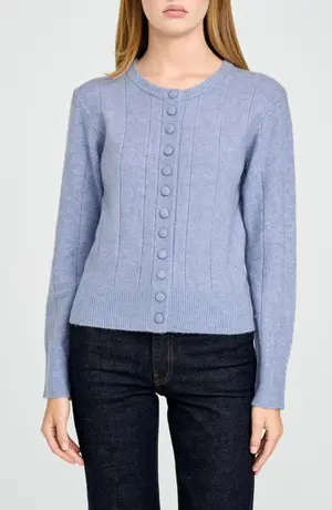 WAYF Cassie Cardigan - Blue