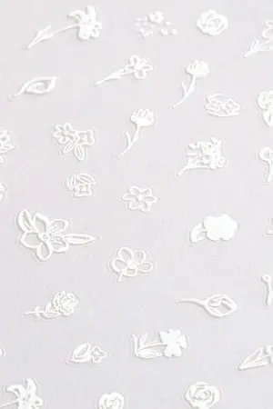 NEVER HAVE I EVER SHOP Nail Sticker Zoe Wodarzflower White