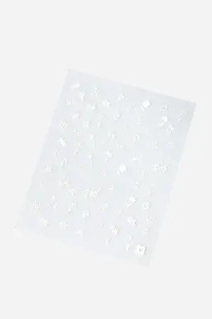 NEVER HAVE I EVER SHOP Nail Sticker Zoe Wodarzflower White