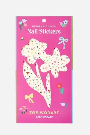 NEVER HAVE I EVER SHOP Nail Sticker Zoe Wodarzflower Pop - Pink