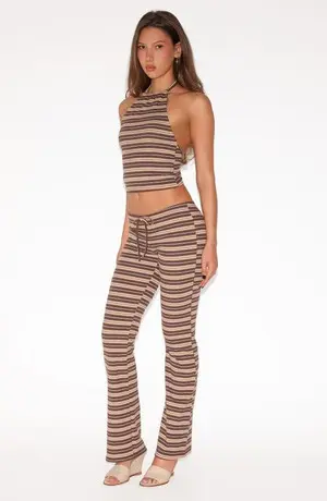 TIGER MIST Dillon 2.0 Striped Low Waist Pants