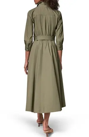 Donna Karan New York Poplin Tie Front Shirtdress