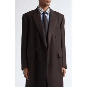 TOM FORD Soft Wool Double Breasted Overcoat