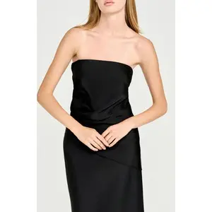 WAYF Vienna Strapless Top - Black