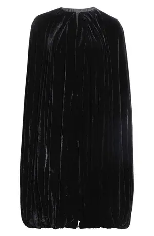 Rick Owens Temple Velvet Bubble Dress - Black
