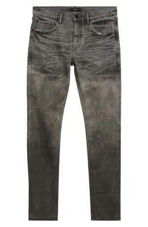 PURPLE BRAND Skinny Tacking Skinny Jeans - Black