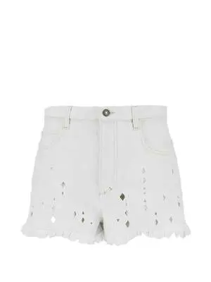 Isabel Marant Étoile Marant Shorts With Frayed Hem And Cutouts