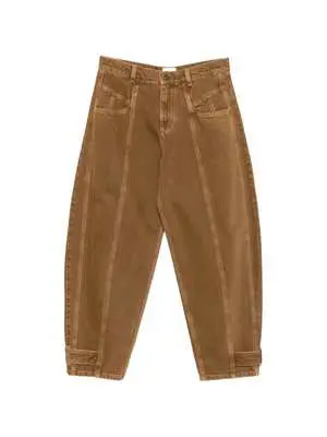 Isabel Marant Étoile Marant Leja Tapered Jeans With Exposed Stitching