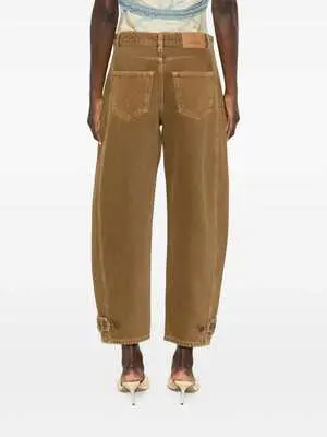 Isabel Marant Étoile Marant Leja Tapered Jeans With Exposed Stitching