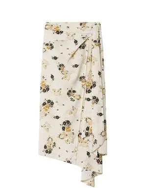 Isabel Marant Étoile Marant Faniry Asymmetric Midi Skirt - Multicolor