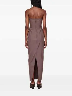 Rick Owens Strapless Maxi Dress With Cut-outs