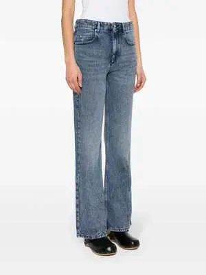 Isabel Marant Étoile Marant Belvira Flared High-waisted Jeans