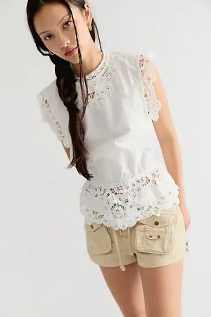 Free People Kaia Shell Top - Ivory
