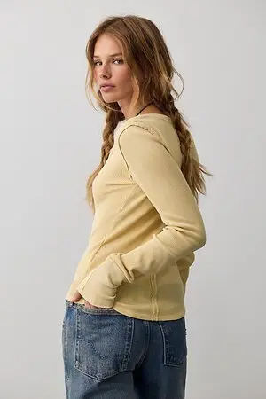 Free People We The Free Easy Does It Scoop-neck Top - Soybean