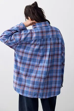 Free People We The Free Elisson Plaid Top