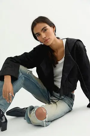SAEMDI Kiyo Embroidered Jacket - Black