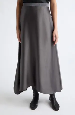 FFORME Carina Fluid Midi Skirt - Slate Grey
