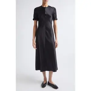 FFORME Akriti Short Sleeve Bias Dress - Black