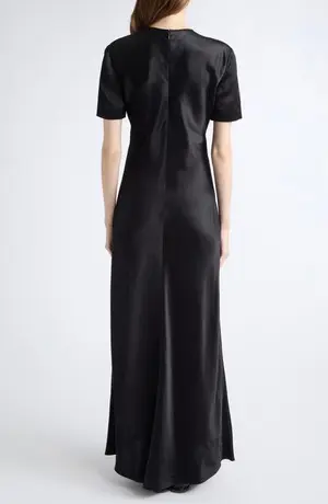 FFORME Akriti Short Sleeve Bias Dress - Black