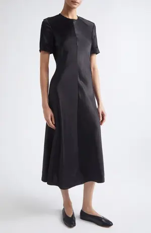 FFORME Akriti Short Sleeve Bias Dress - Black