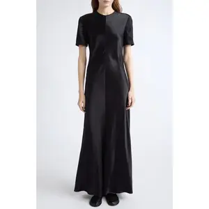 FFORME Akriti Short Sleeve Bias Dress - Black