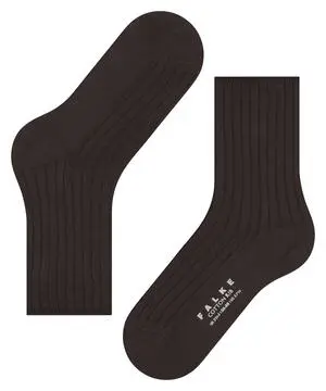 Falke Cotton Rib Socks - Brown