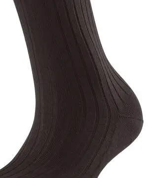 Falke Cotton Rib Socks - Brown