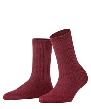 Falke Shiny Rib Socks - Brown