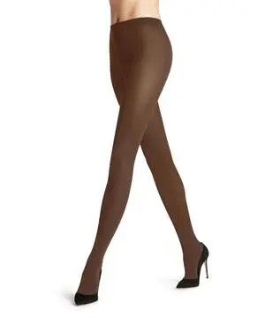 Falke Cotton Touch Tights - Brown