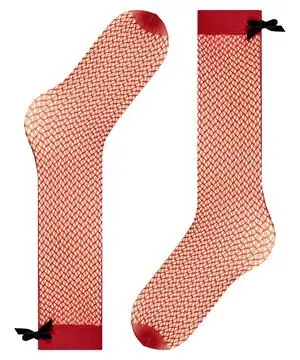 Falke Miss Ribbon Knee High Socks - Red
