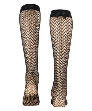 Falke Miss Ribbon Knee High Socks - Black