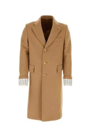 Gucci Camel Wool Coat - Brown