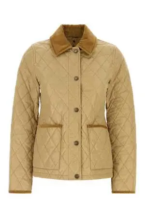Burberry Beige Nylon Jacket - Brown