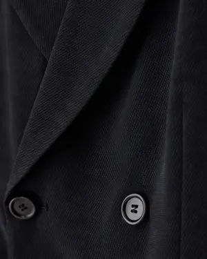 Giorgio Armani Double-breasted Jacket In Cupro With A Wavy Bleached Finish