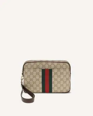 Gucci Small Web Shoulder Bag - Beige