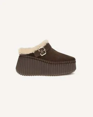 Chloé Nama Wedge Mules