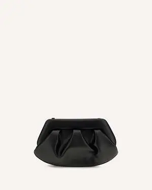 THEMOIRE Emera Bios Vegan Leather Clutch - Black