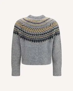 Barbour Annette Fair Isle Crewneck Juper Feale
