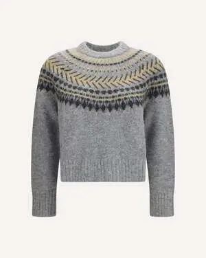 Barbour Annette Fair Isle Crewneck Juper Feale