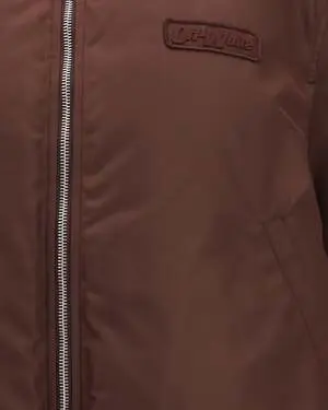 Off-White Embroidered Logo Nylon Bomber Jacket - Bordeaux