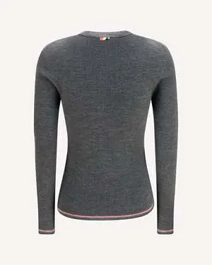 Thom Browne Ribbed Merino Wool Cardigan