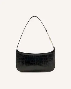 TOM FORD Small Crocodile-print Shoulder Bag - Black